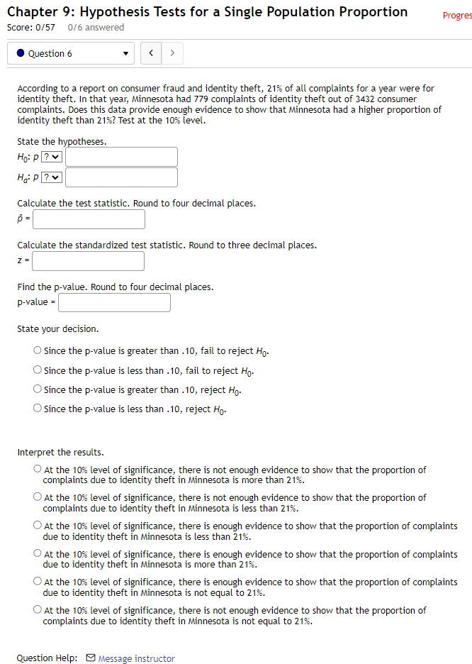 Solved Chapter 9: Hypothesis Tests for a Single Population | Chegg.com