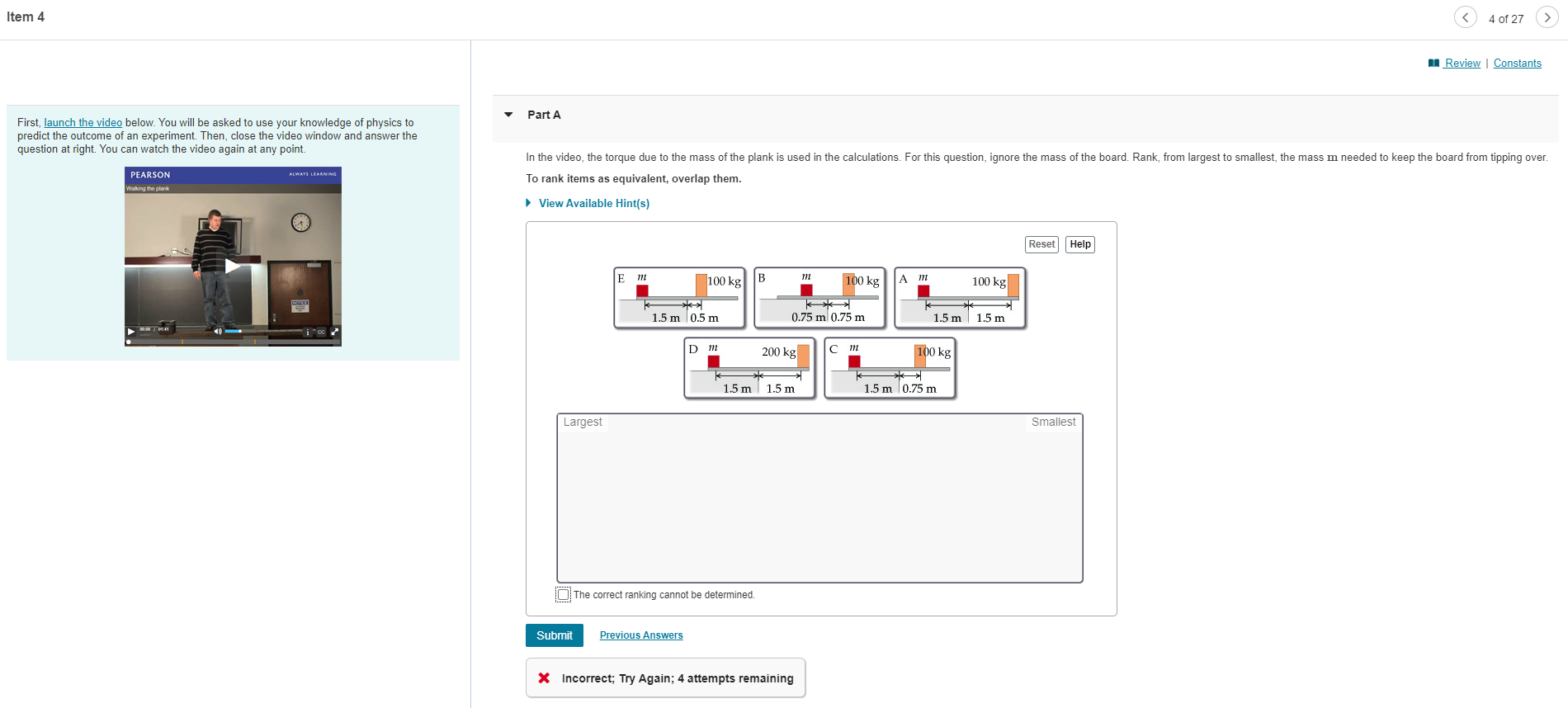 Solved Item 4 First, launch the video below. You will be | Chegg.com