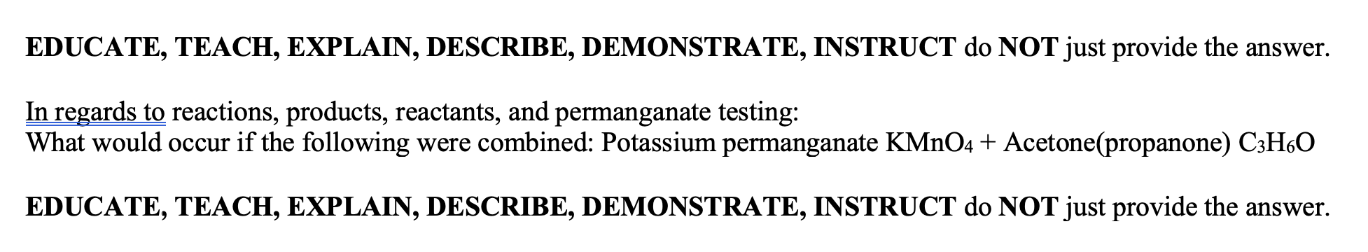 Solved EDUCATE, TEACH, EXPLAIN, DESCRIBE, | Chegg.com