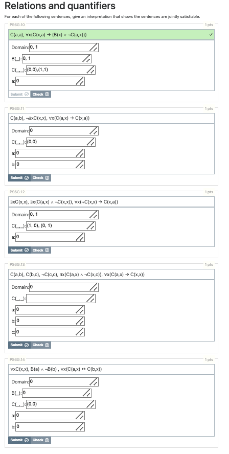 Relations and quantifiers For each of the following | Chegg.com