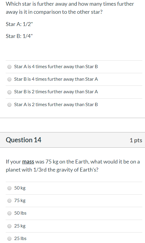 Solved Which star is further away and how many times further | Chegg.com