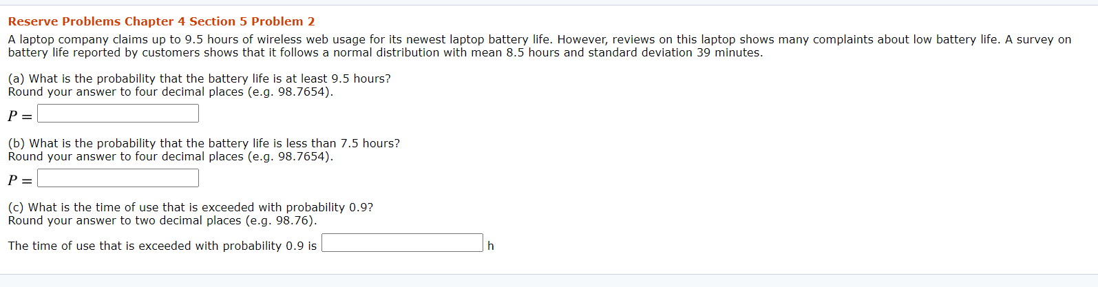 Solved Reserve Problems Chapter 4 Section 5 Problem 2 A | Chegg.com