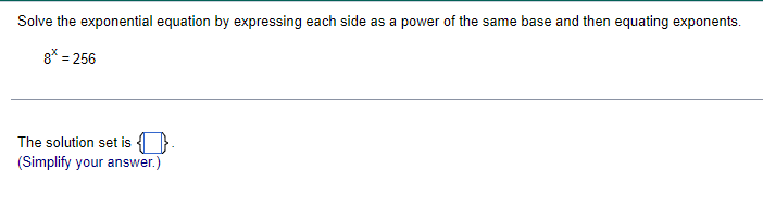 Solved Solve the exponential equation by expressing each | Chegg.com