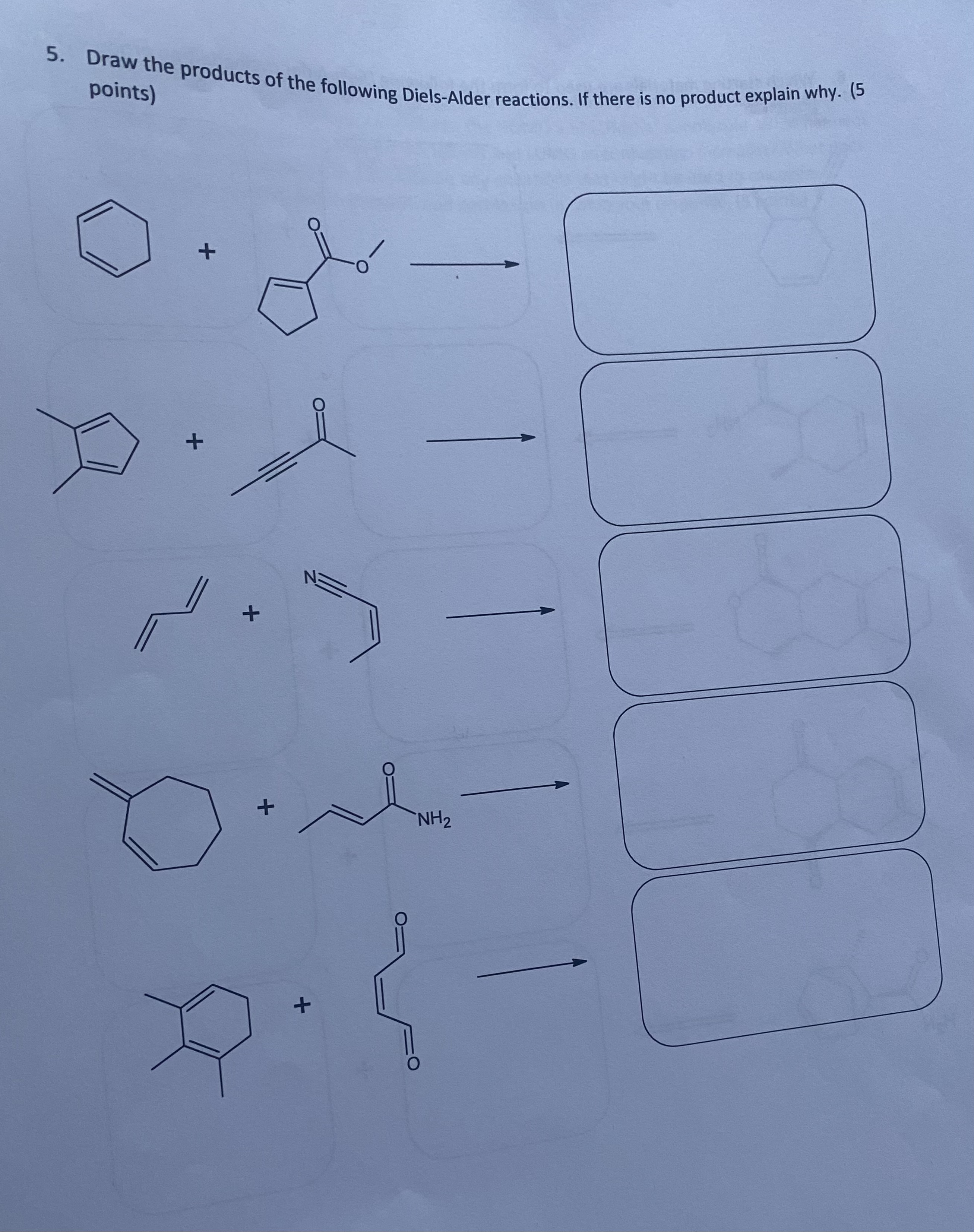 Solved Draw the products of the following Diels-Alder | Chegg.com