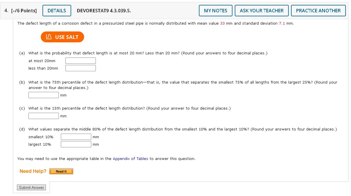 Solved The defect length of a corrosion defect in a | Chegg.com