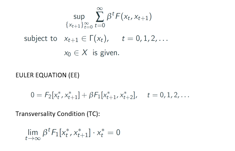 QUESTION: Construct Euler equation (EE) & | Chegg.com