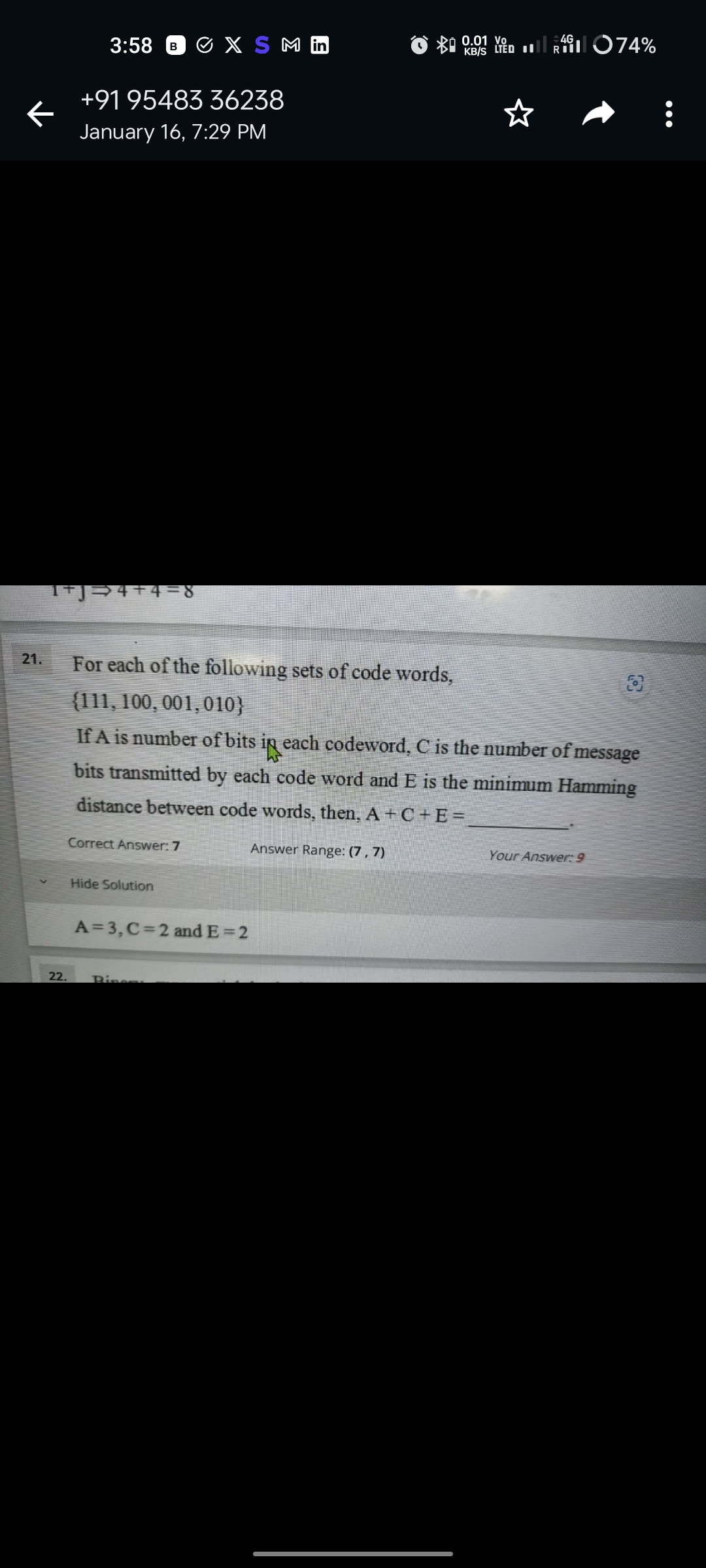 Solved For each of the following sets of code | Chegg.com