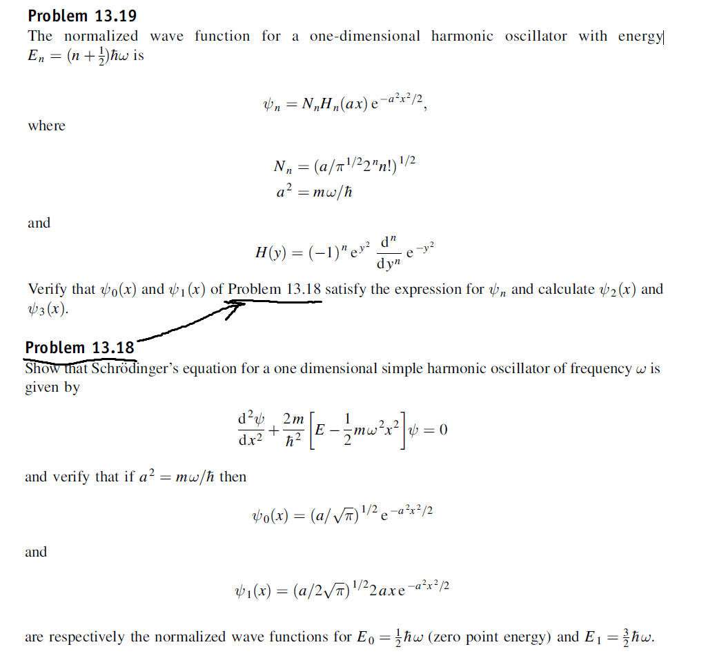 Solved Problem 13 19 The Normalized Wave Function For A