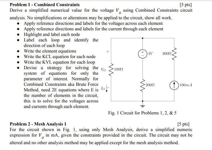 Solved Problem 1 -Combined Constraints Derive a simplified | Chegg.com