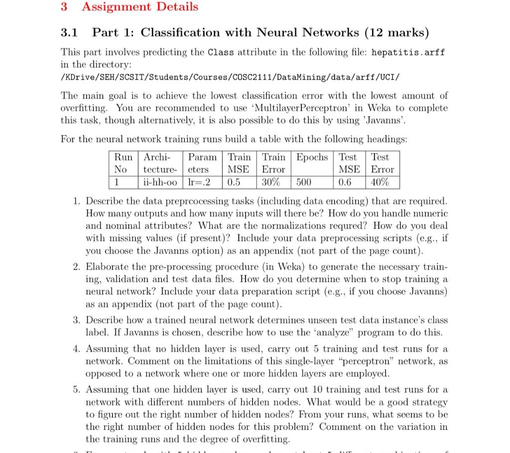 3.1 Part 1: Classification with Neural Networks (12 | Chegg.com