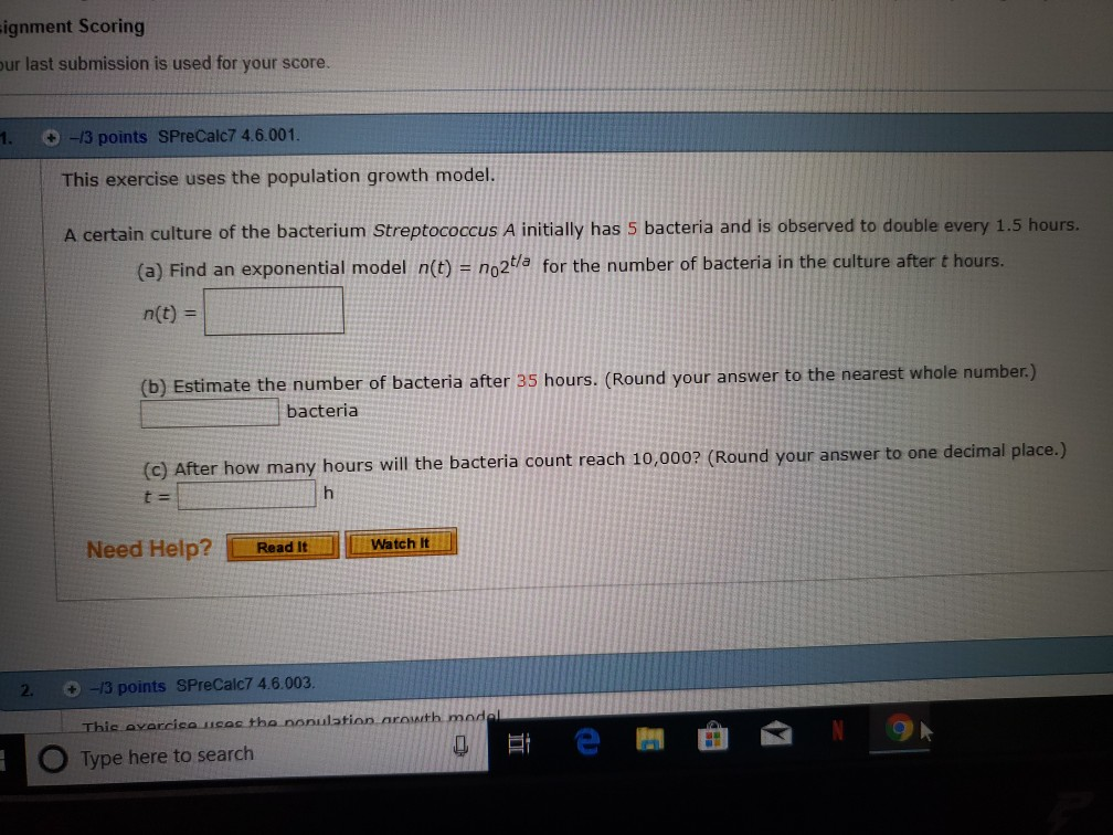 Solved ignment Scoring ur last submission is used for your | Chegg.com