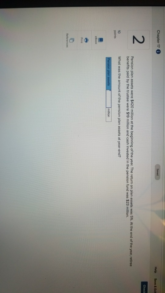 Solved Chapter 17 Saved Help Save & Exit Check 2 were $420 | Chegg.com