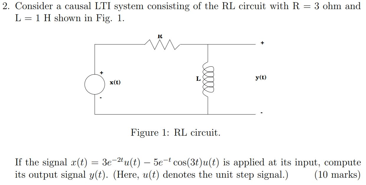 Solved 3 ohm and 2. Consider a causal LTI system consisting | Chegg.com