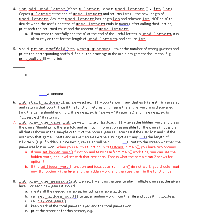 Solved Hangman: breakdown version Last Updated: 12/2/2021 | Chegg.com