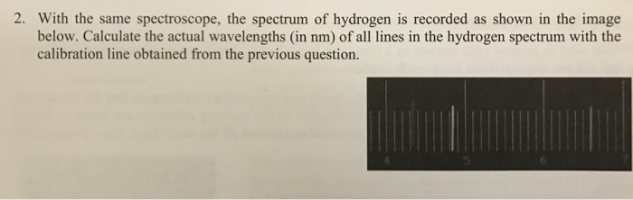 Solved 1. Use the image of the mercury spectrum shown below | Chegg.com