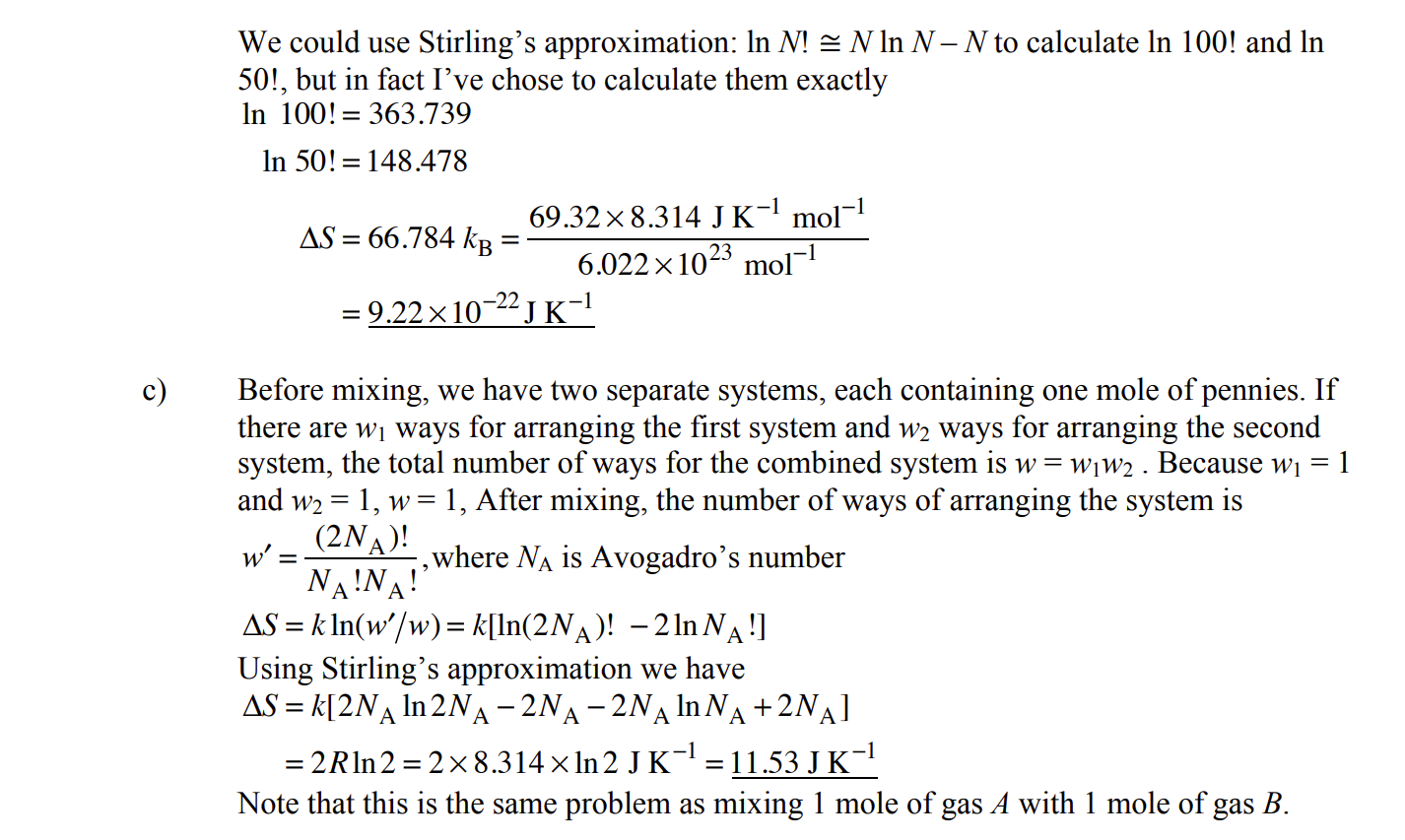 Solved Hello I am having trouble with units J/K or J K-1 in | Chegg.com