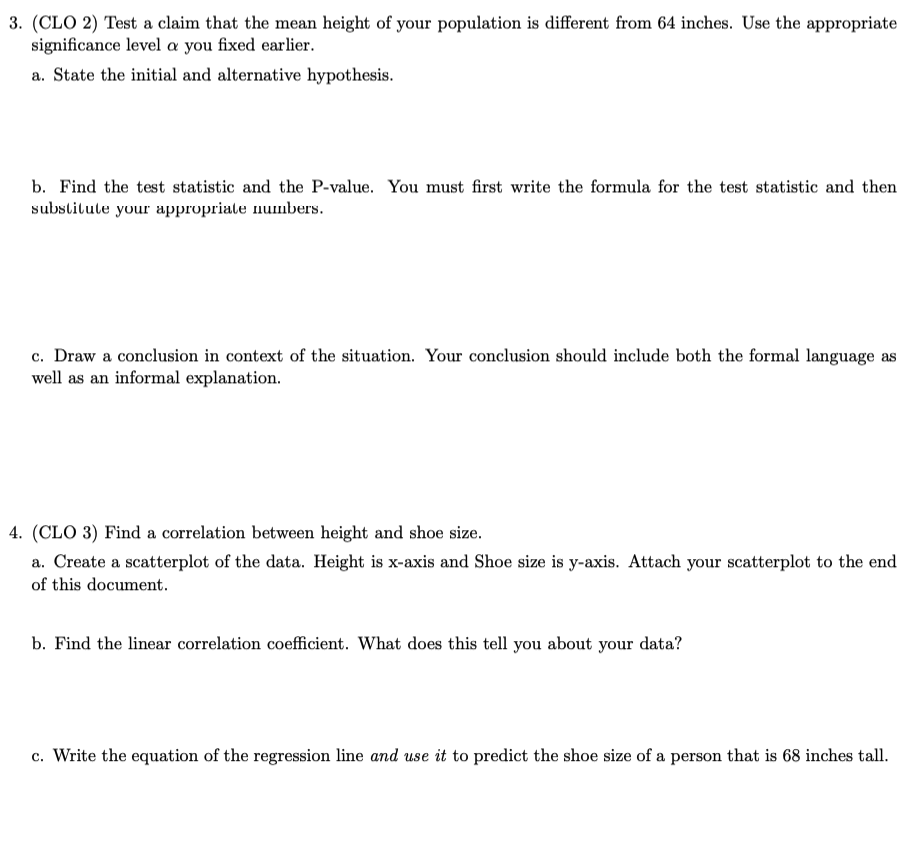 Solved (CLO 1) Construct a confidence interval to estimate | Chegg.com