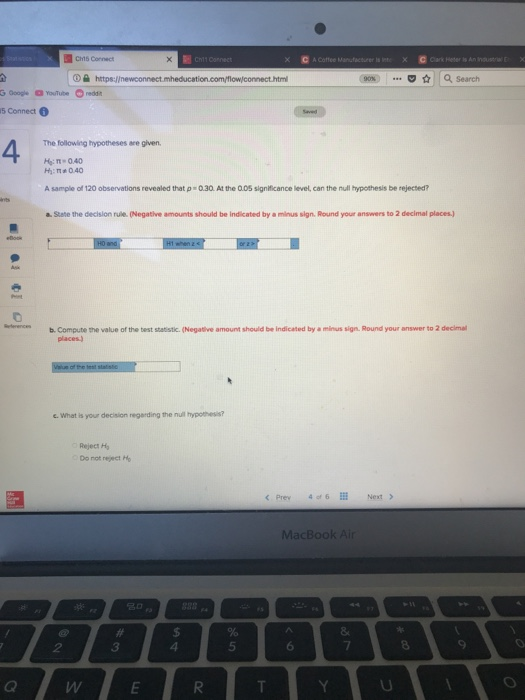Solved Ch15 Conect flow/connect htm 90x Search GOoog YouTube | Chegg.com