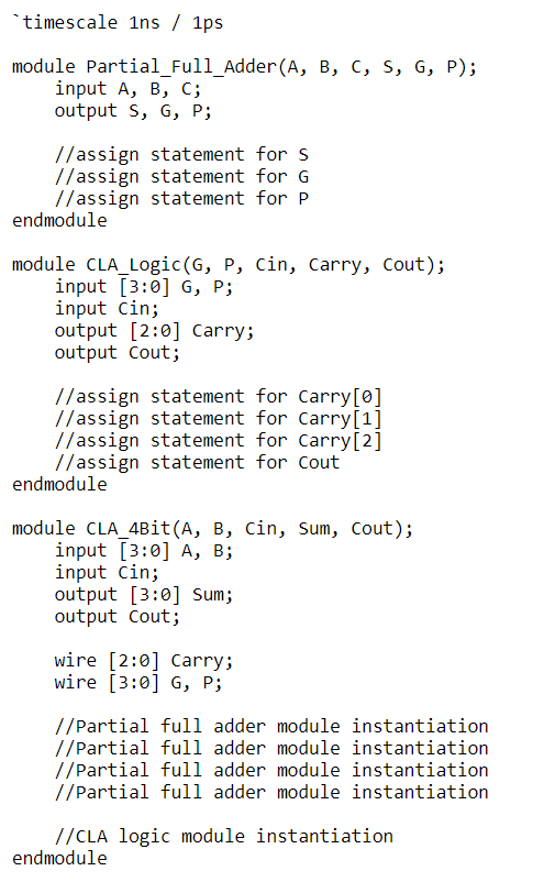 Fig. 1: 4-bit RCA DiagramGi=Ai⋅Bi Called the generate | Chegg.com