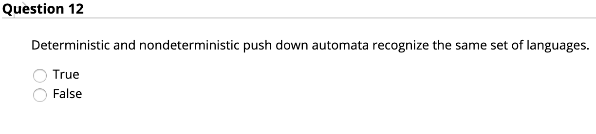 Solved Question 12 Deterministic and nondeterministic push | Chegg.com