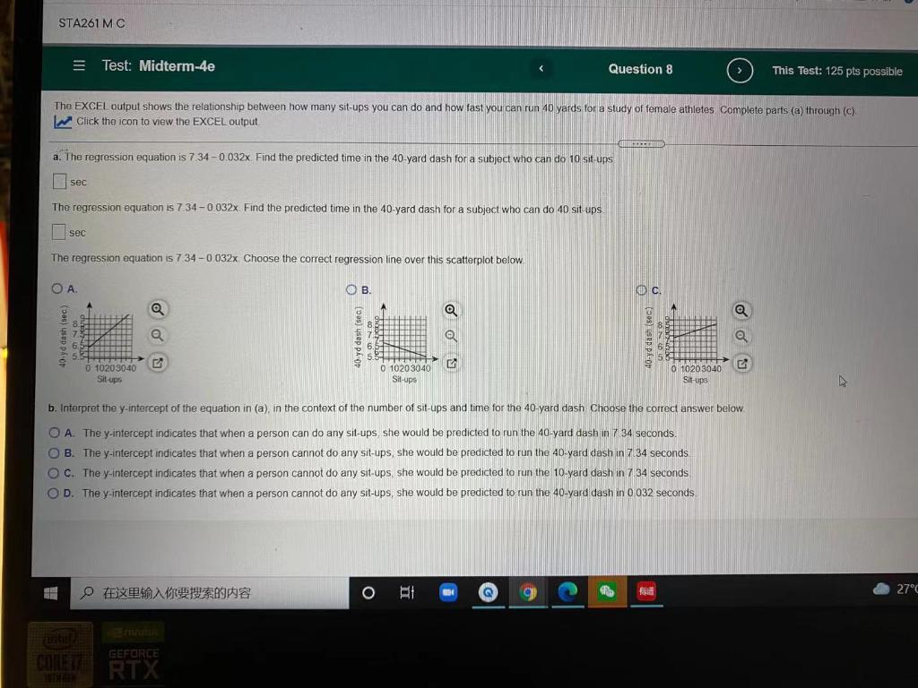 Solved STA261 MC Test: Midterm-4e Question 8 > This Test: | Chegg.com