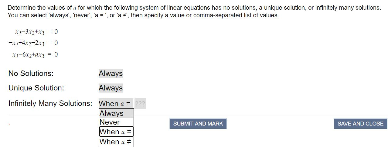 Solved For each part there are 4 possible options as shown | Chegg.com