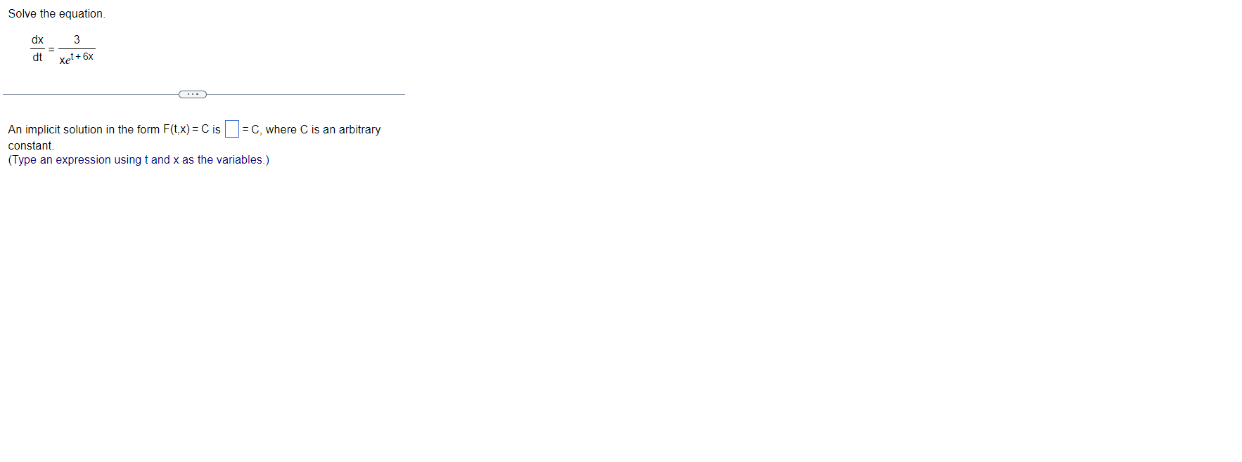 Solved Solve the equation. \\[ | Chegg.com