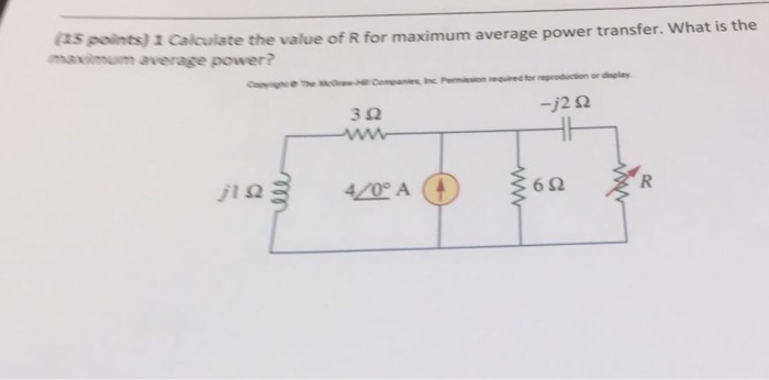 Solved (as S points) 1 Calculate maximum average power? the | Chegg.com