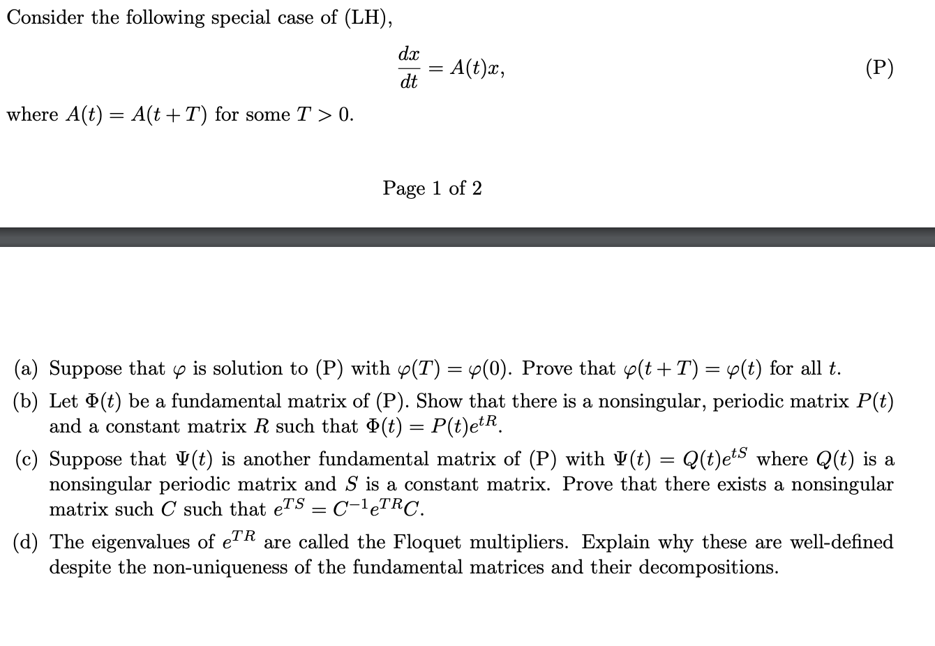 Solved Consider the following special case | Chegg.com
