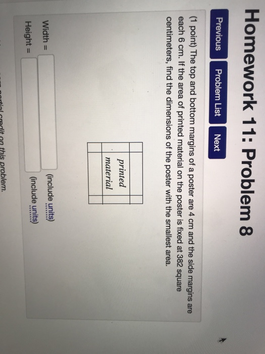 Solved Homework 11: Problem 8 Previous Problem ListNext (1 | Chegg.com