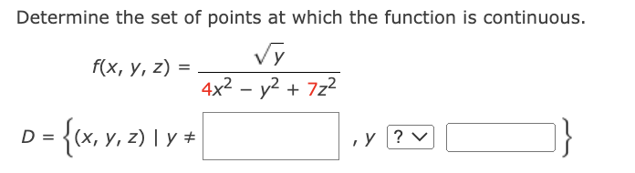 Solved Determine the set of points at which the function is | Chegg.com