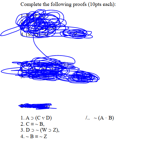 Solved Complete the following proofs (10pts each): ... (AB) | Chegg.com