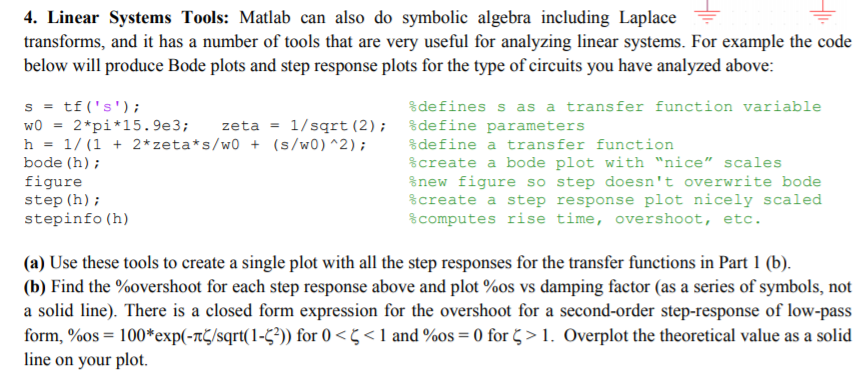 Solved Vin 1. Lowpass Analysis: The RLC low-pass circuit | Chegg.com