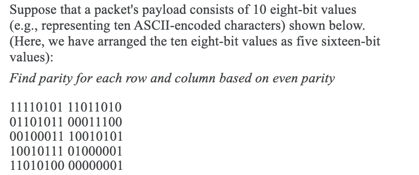 Solved Suppose that a packet's payload consists of 10 | Chegg.com