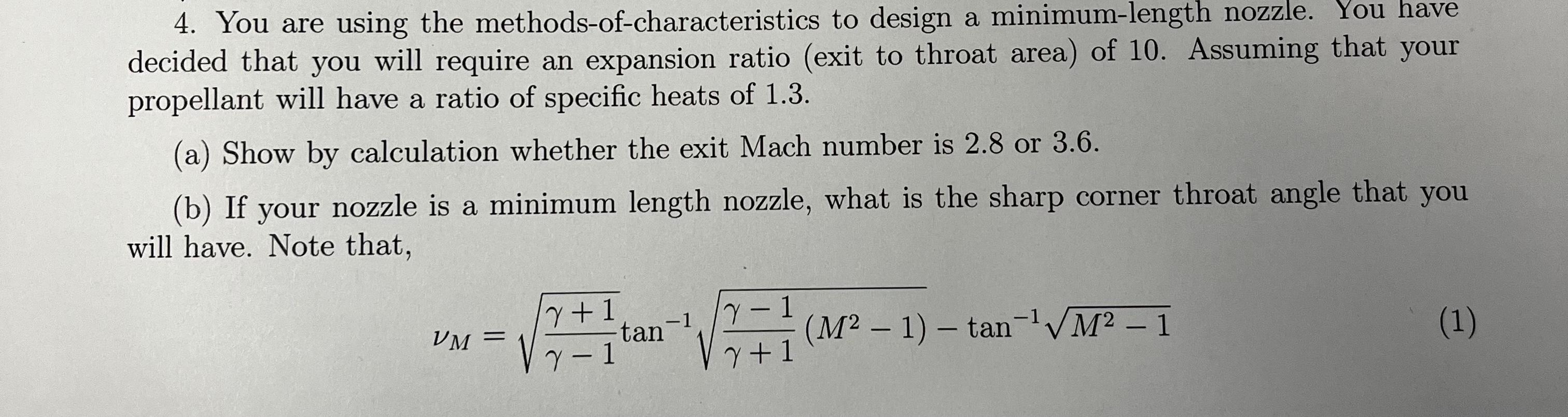 Solved 4. You are using the methods-of-characteristics to | Chegg.com