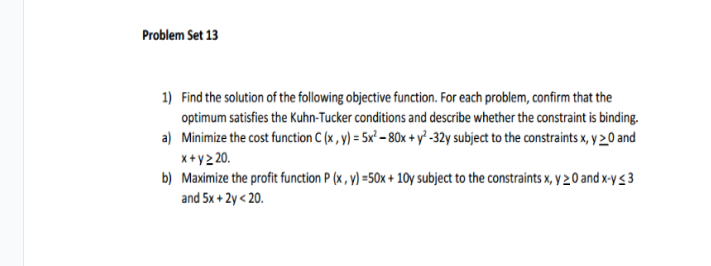 Solved 1) Find the solution of the following objective | Chegg.com