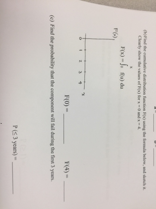 Solved Find The Cumulative Distribution Function F X Using