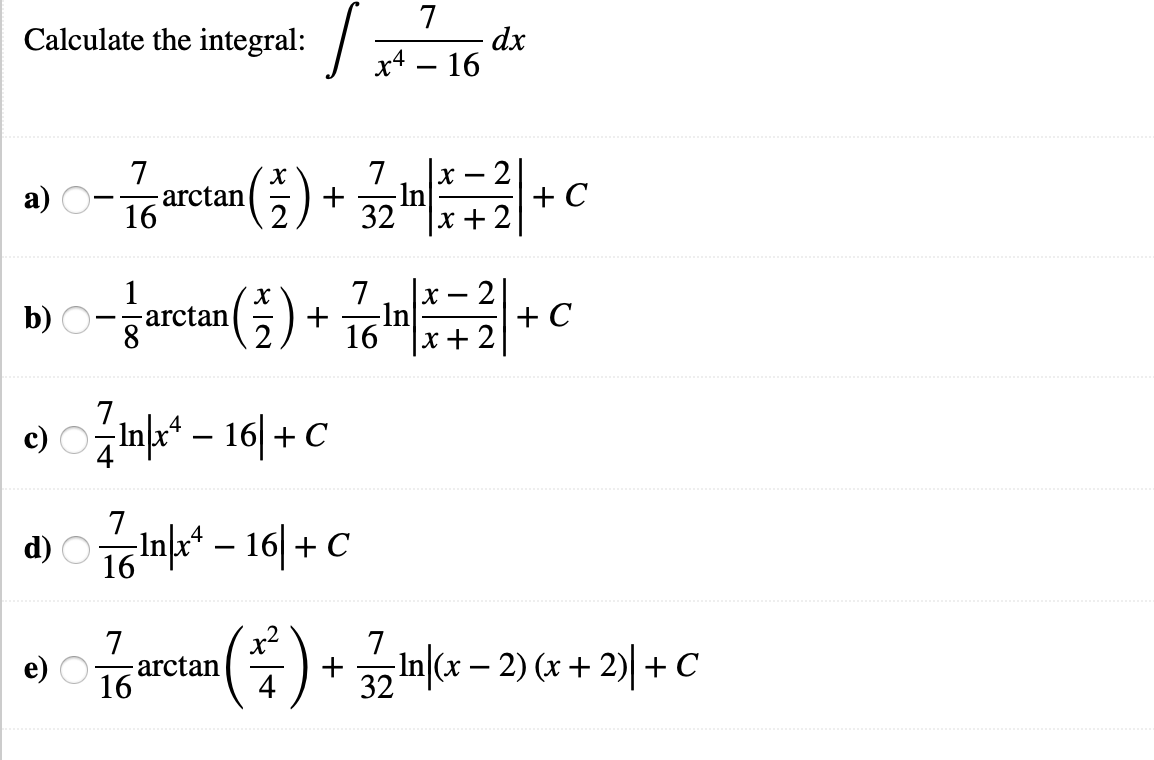 Solved 2x2 Calculate the integral: / dx х a) O + 9 arcsin | Chegg.com