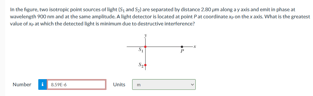 Solved In the figure, two isotropic point sources of light | Chegg.com