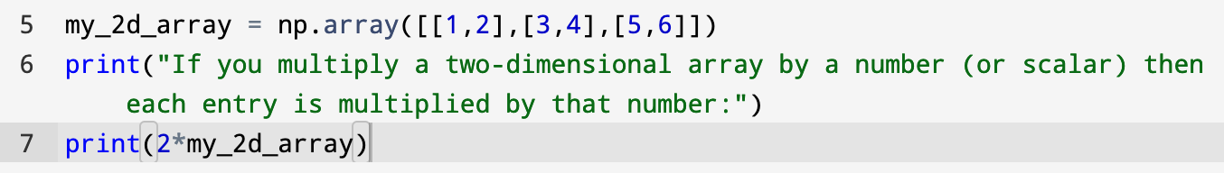 Solved Python please Make scalar multiplication work the | Chegg.com