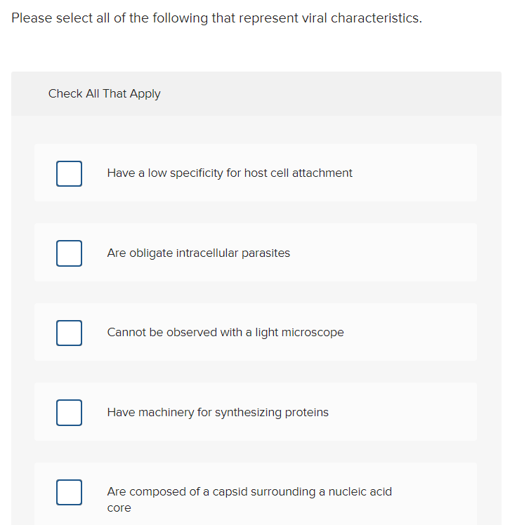 Solved Please select all of the following that represent | Chegg.com