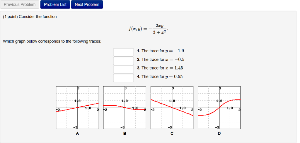 Solved Problem List Previous Problem Next Problem (1 point) | Chegg.com