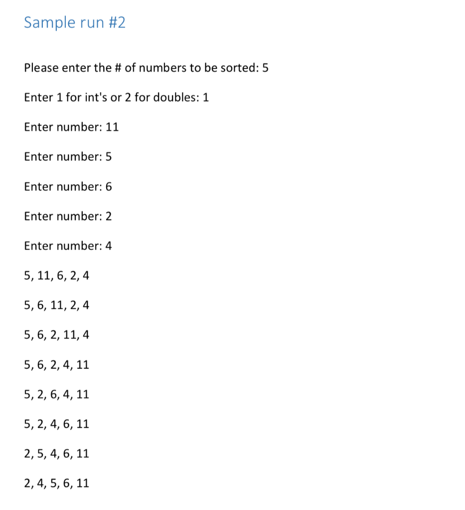 Solved In This Assignment You Will Be Sorting An Array Of 8986