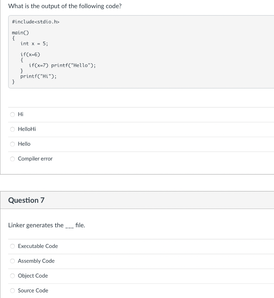 Solved What is the output of the following code? #include | Chegg.com