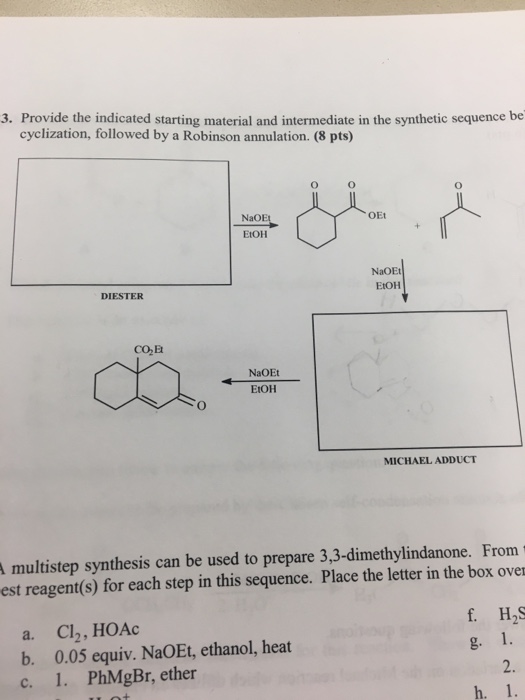 Solved Provide the indicated starting material and | Chegg.com