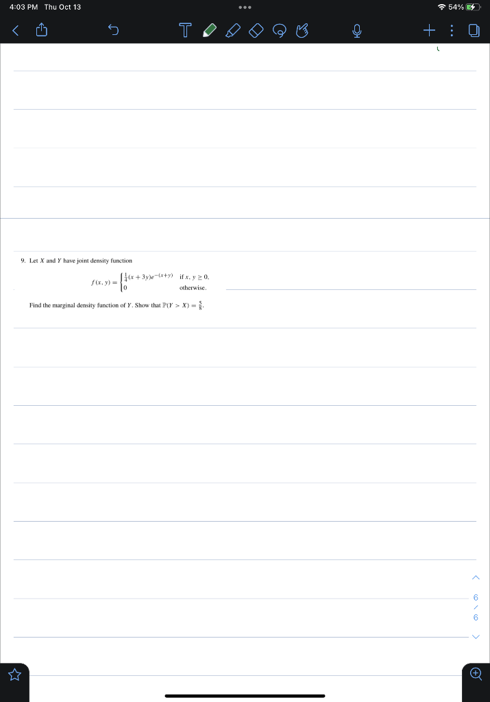 Solved 9. Let X and Y have joint density function | Chegg.com