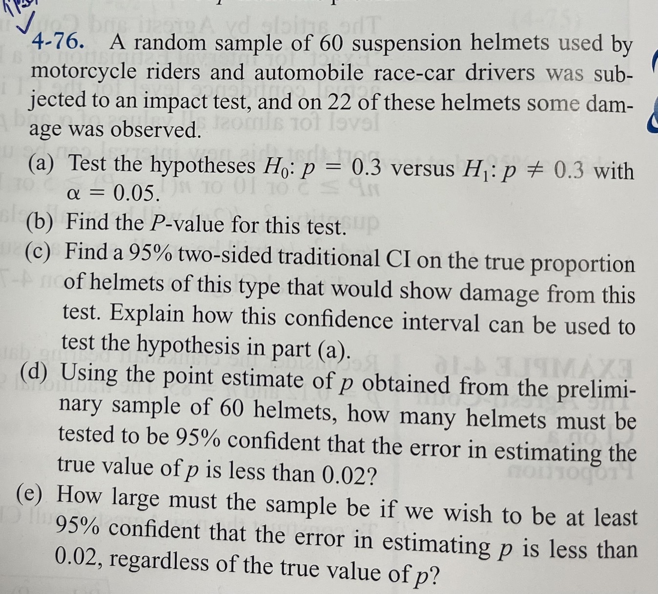 Solved A random sample of 60 ﻿suspension helmets used | Chegg.com