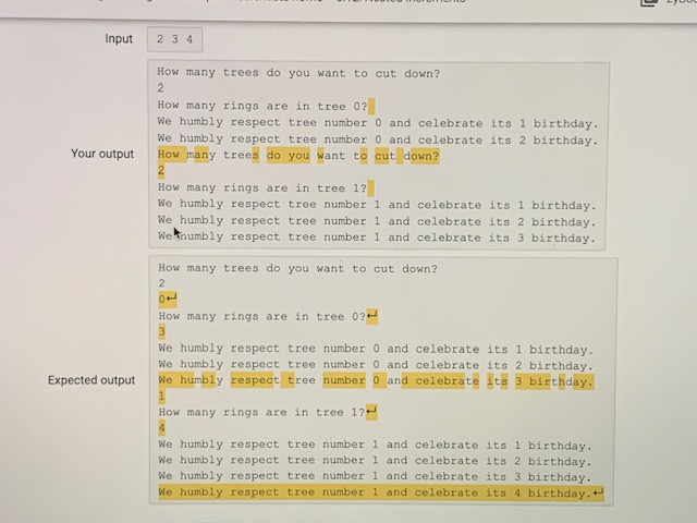 Solved 2 3 4 How many trees do you want to cut down? How | Chegg.com