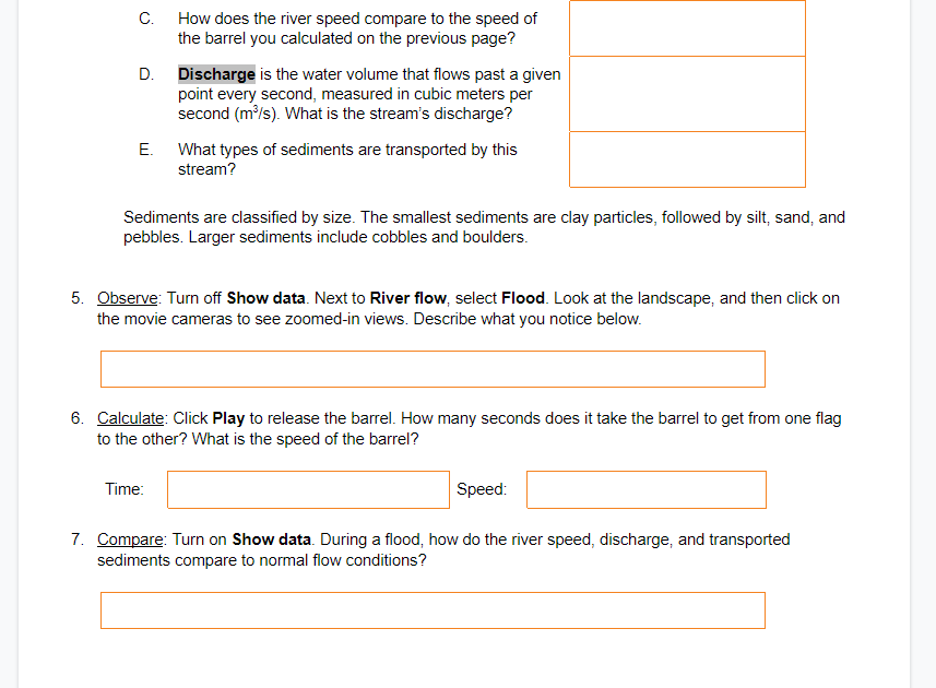 C. How does the river speed compare to the speed of | Chegg.com