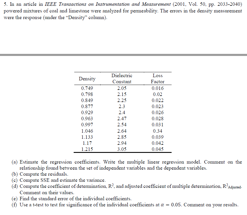 Solved 5. In an article in IEEE Transactions on | Chegg.com